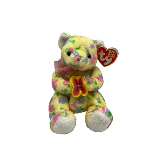 Ty | Toys | 203 Bloom Floral Bear Beanie Babies Spring Pastels Easter ...